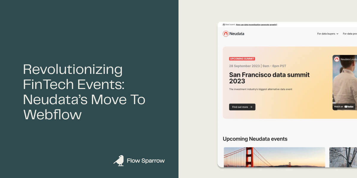 Revolutionizing FinTech Events: Neudata’s Move To Webflow | Blog